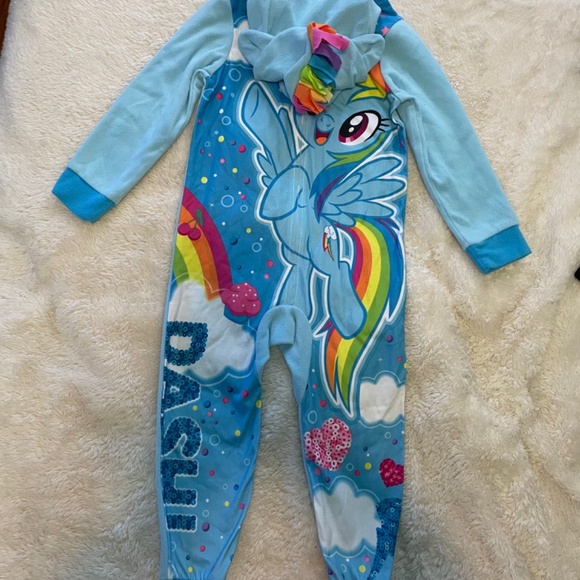 My Little Pony | Pajamas | Girls My Little Pony Rainbow Dash Pajama One ...